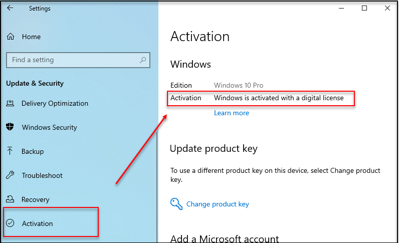 Command "wmic path softwarelicensingservice get oa3xoriginalproductkey ...