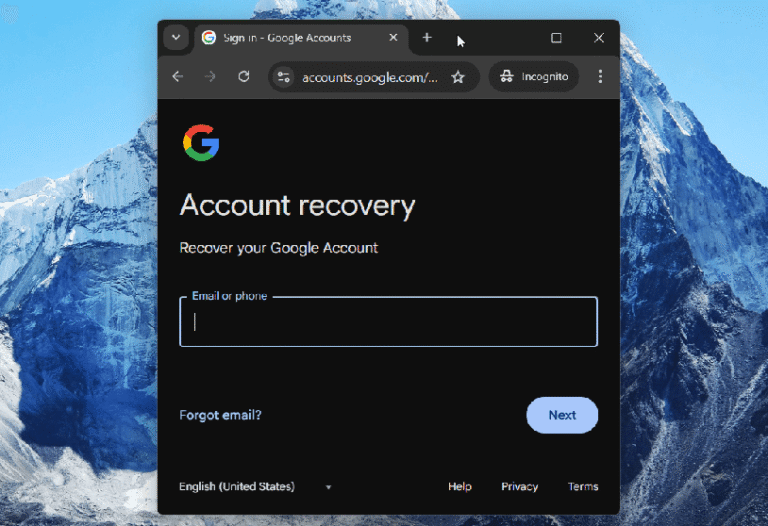 How To Recover Gmail Account