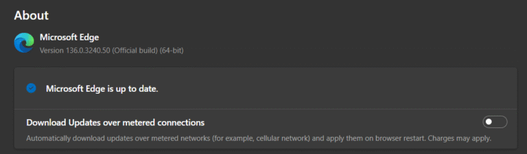 How To Update Microsoft Edge Manually