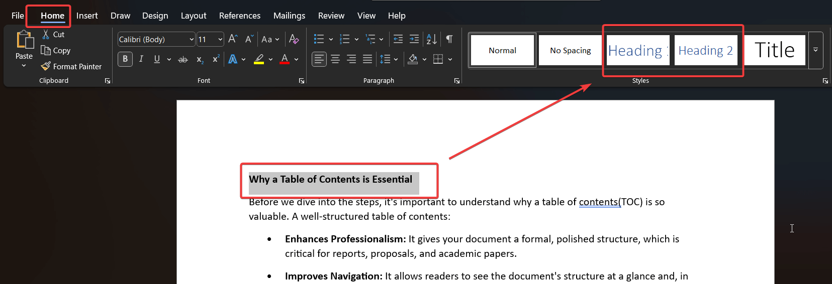 How to Create a Table of Contents in Word (A Step-by-Step Guide)