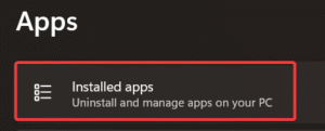 Check Installed Apps On your device windows